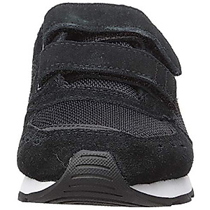 PUMA Unisex-Baby Vista V Sneaker, Black-White, 4 M US Toddler