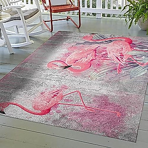 Dalyn Rugs Indoor/Outdoor Tropics TC2 Gray Washable 8' x 10' Rug