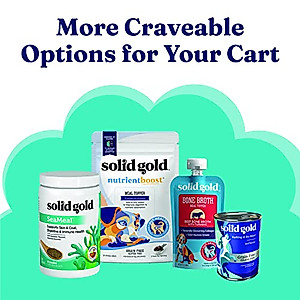 Solid Gold Grain Free Dry Dog Food for Adult & Senior Dogs - Made with Real Beef, Egg, and Pea - Barking at The Moon High Protein Dog Food for High Energy, Sensitive Stomach and Immune Support