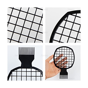 AUEAR, Black Plastic Hair Coil Comb Natural Curly Twist Hair Brush (Twist Comb)