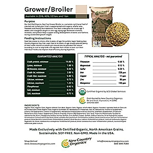 New Country Organics Soy-Free Grower Broiler, 25 lbs