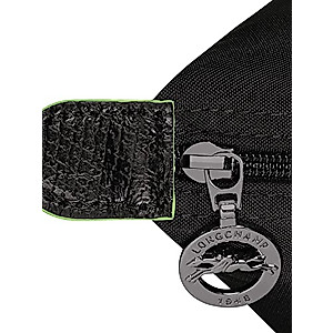 Longchamp 'Medium 'Le Pliage Green' Nylon Tote Shoulder Bag, Black