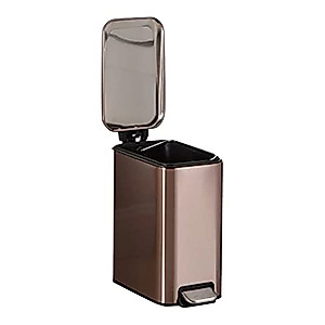 DOUBA Gallon Soft-Close Trash Can Foot Pedal Stainless Steel