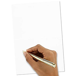 Hallmark Wedding, Baby Shower, Bridal Shower Thank You Cards (Gold Foil Script, 100 Thank You Notes and Envelopes)