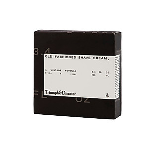 Triumph & Disaster | Old Fashioned Shave Cream Jar | Shaving Lotion for Sensitive Skin - Alcohol Free, 3.4 oz (100+ shaves)