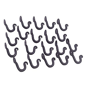 Pack of 20 Large Penny Single Robe Hook 2 Inch Iron Blacksmith Key Holder Towel, Handbags, Hat Hanging Perfect for Bathroom, Kitchen, Living Room by The Metal Magician
