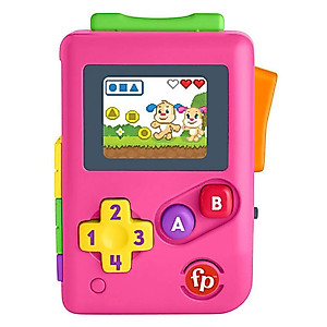 Fisher-Price Laugh & Learn Lil' Gamer - Pink Edition ~ Educational Activity Toy for Babies and Toddlers Inspired by Nintendo