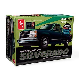 AMT 1992 Chevrolet Silverado Shortbed Fleetside Pickup Easy Build 1:25 Scale Model Kit