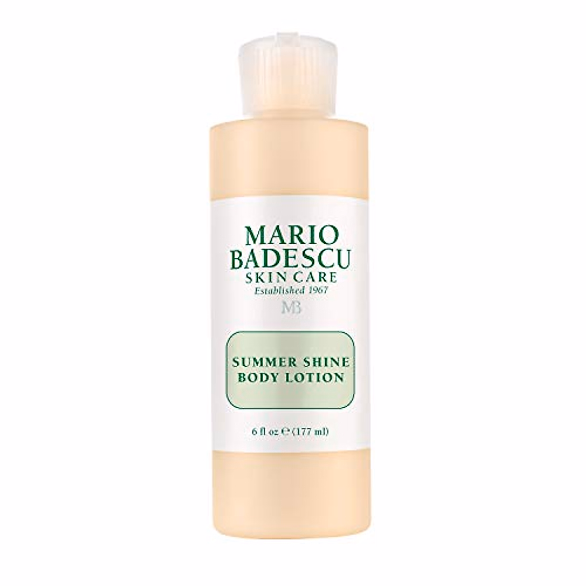 Mario Badescu Summer Shine Body Lotion Enriched with Vitamin A, Lightweight and Radiant, Non-Greasy Candlelit Glow Body Shimmer, Ideal for All Skin Types, 6 oz.