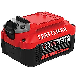 CRAFTSMAN V20 Battery, 6.0 Ah, Lithium Ion Battery (CMCB206)