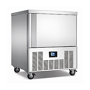 Kolice Commercial 5 Trays Blast Chiller & Freezer, Chest Freezer, Blast Freezer, Dumpling Freezer, Batch Freezer for Pastry, Hard ice Cream, Chicken, Fish, Dessert etc. -40°F