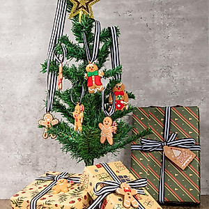 50 Yard Grosgrain Stripe Ribbon Black and White Stripe Ribbon Polyester Fabric for Valentine's Day Wedding DIY Crafts Gifts Wrapping Bouquets Cake Decoration (Black White Stripe, 5/8 Inch Wide)