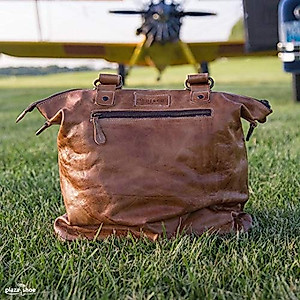 Bed|Stu Women’s Big Fork Shoulder Leather Bag (Tan Rustic)