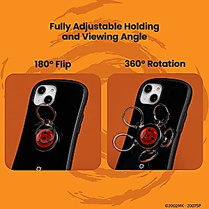 iFace Naruto Shippuden Anime Licensed Universal Smartphone Ring Holder Kickstand Accessory – Stick On Phone Stand/Hand Gripper Compatible with iPhone, Samsung Galaxy, etc. - Sharingan Symbol