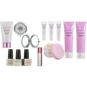 Makeup Set Mally 12 Piece Set - Evercolor Poreless Face Defender BB Cream Foundation Primer Concealer Compact Mirror Setting Powder Gel Nail Polish - Party Favors - gift - Wedding Make Up Favor