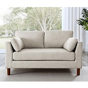Oadeer Home 57'' Upholstered Loveseat with Pillow Arm