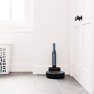 Shark ION Robot Vacuum Cleaning System S87 with Wi-Fi, Bonus Robot Dock & 8-ft. BotBoundry Strips, Ice Blue