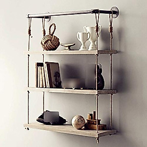 LLRYN Wall Shelf, Multi-Purpose Storage Shelf, Three-Layer partition, Adjustable for The Living Room of The Bathroom Kitchen, etc. (Size : 80 * 20cm)