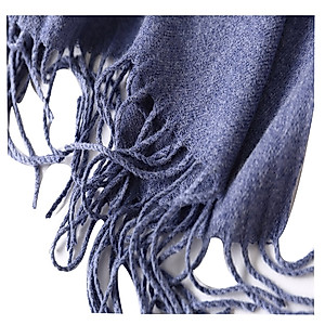 Bellonesc Women scarfs Cashmere Feel Soft Shawls Wraps Wram Blanket (light blue)
