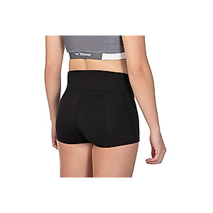 Mizuno Women's Apex 2.5" Inseam Volleyball Short, Black, Small