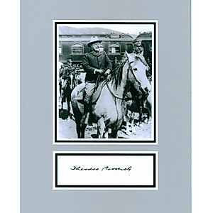Kirkland President Theodore Roosevelt 8 X 10 Photo Display Autograph on Glossy Photo Paper