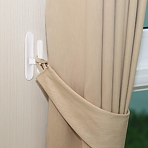 4 Pieces Cord Safety Blind Pull Twister Window Wrap Cleats Blind Holder Curtain Cord Wind Up Baby Child Proofing Window Gate Safety Adhesive Wall Hanging Hooks