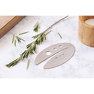 Fox Run Stripper Tool for Herbs and Leafy Greens, Graduated, Stainless Steel