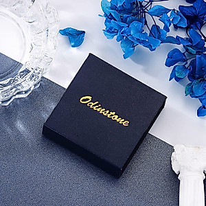 Odinstone Cat Necklace, S925 Sterling Silver Cat on Moon Pendant with Cubic Zirconia, Cat Jewelry Mothers Day Gifts for Mum with Gift Package - I Love You Forever