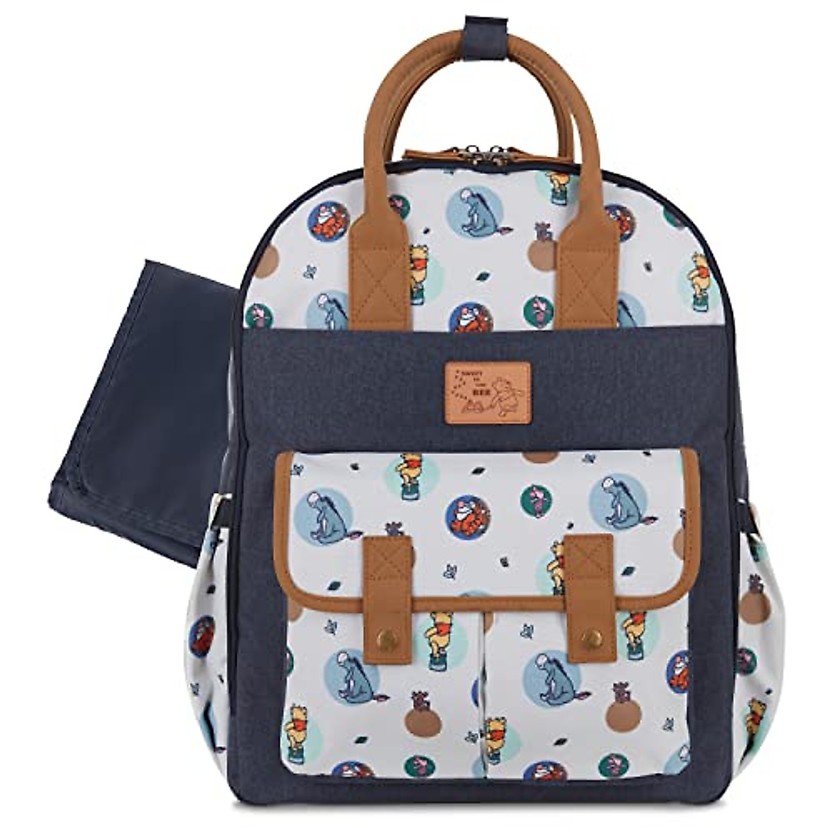 Disney Baby Diaper Bag, Winnie The Pooh Double Hnadle, Backpack