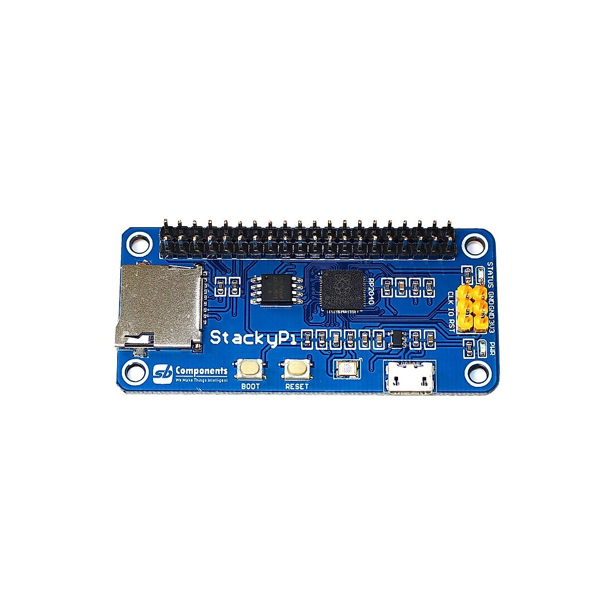 StackyPi - Stackable Raspberry Pi HAT Based on Raspberry Pi RP2040 MCU, Helps to Run The Raspberry Pi Hats via The Pico Zero RP2040