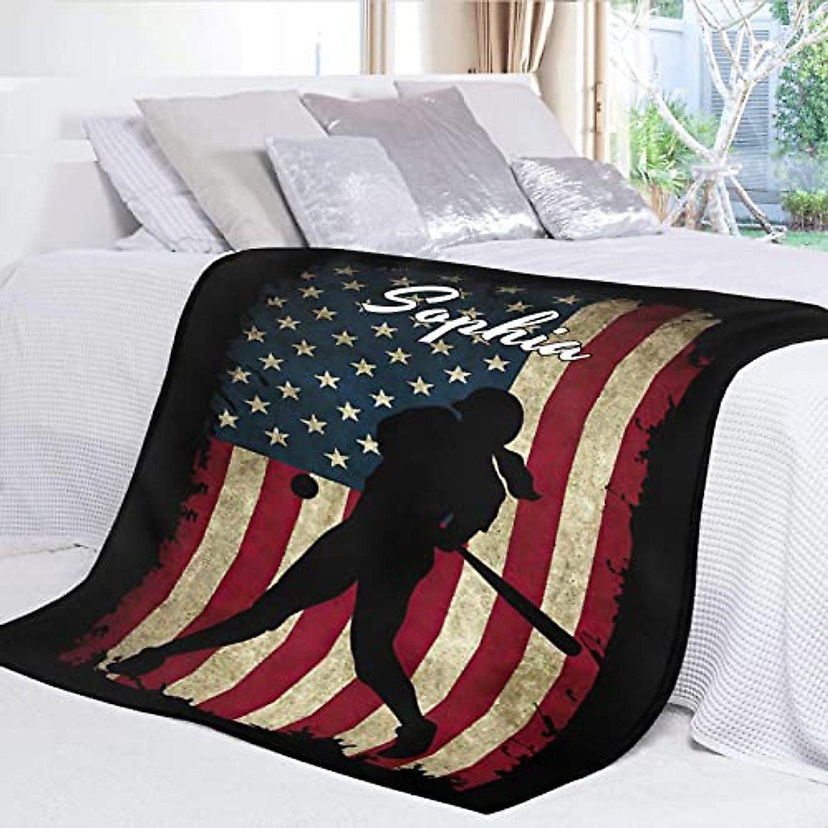 Custom Blanket Personalized View Soft Fleece Throw Blanket with Name for Gifts Sofa Bed 50 X 60 inches