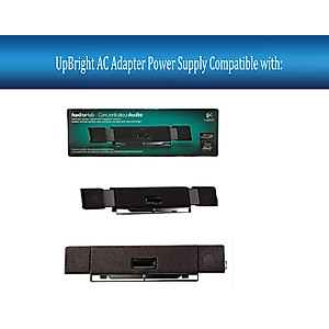 UpBright 13.5V AC/DC Adapter Compatible with Logitech S-00041 S00041 USB Audio Hub Speakers AudioHub Speaker S024EU1350170 13.5VDC 14V 1.7A DC13.5V 1700mA 13.5 VDC Power Supply Cord Battery Charger