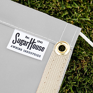 SugarHouse Outdoor Air Conditioner Cover - Premium Marine Canvas - Made in The USA - 7-Year Warranty - 28" x 40" x 20" - Gray