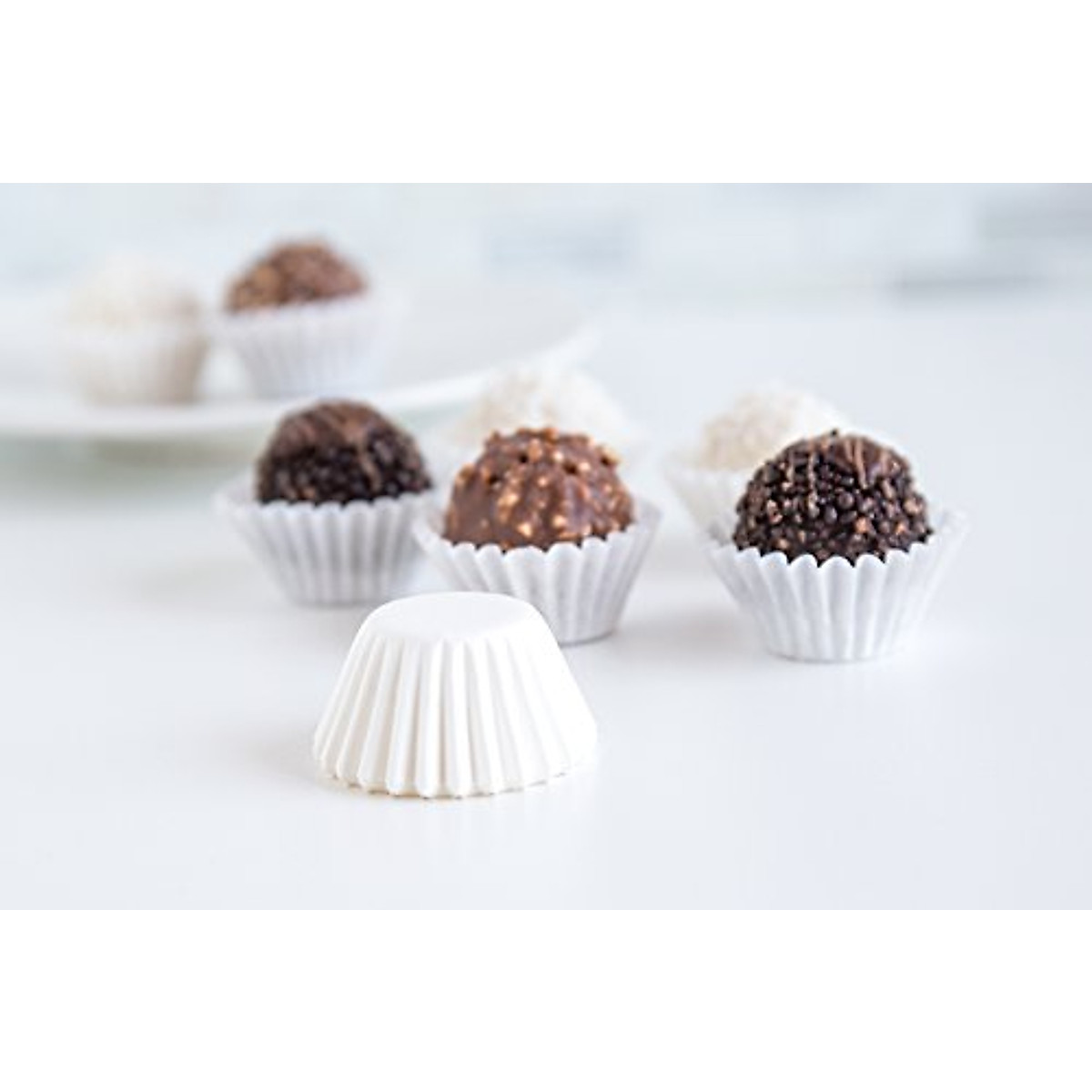 Fox Run White Disposable Bake Cups, Petit Four