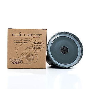 Epic Water Filters REPLACEMENT FILTER for Epic Nano Water Filter Pitcher or Dispenser. Nanofiltration Removes Bacteria, Virus, Cyst, Lead, Chromium 6, PFOS, PFOA, Heavy Metals, Pesticides,