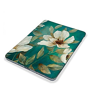 Kawaii Magnolia Flower Cute Bouquet case Compatible with iPad Mini Air Pro 7.9 8.3 9.7 10.2 10.9 11 12.9 inch Pattern Cover New 2022 2021 Trifold Stand 3 4 5 6 7 8 9 Generation 97 (10.9" Air 4)