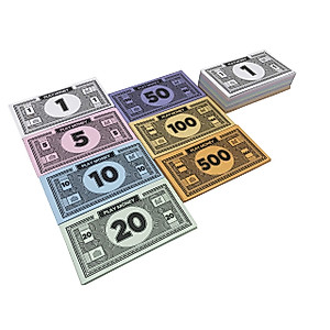 Mono 2 Sets of 30 Each Bill Denomination, 60 Total in Mixed Colors: $1, 5, 10, 20, 50, 100, and $500