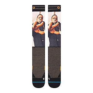 Stance King Of NY Biggie Snow Sock Black LG (US Men's Shoe 9-13)