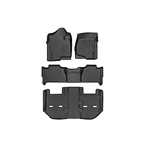 WeatherTech Custom Fit FloorLiners for Suburban, Yukon XL - Full Set (44066-1-2-442354), Black