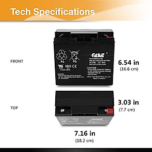 Simplex 2081-9275 Fire Alarm Control Panel Battery 12V 18Ah F2