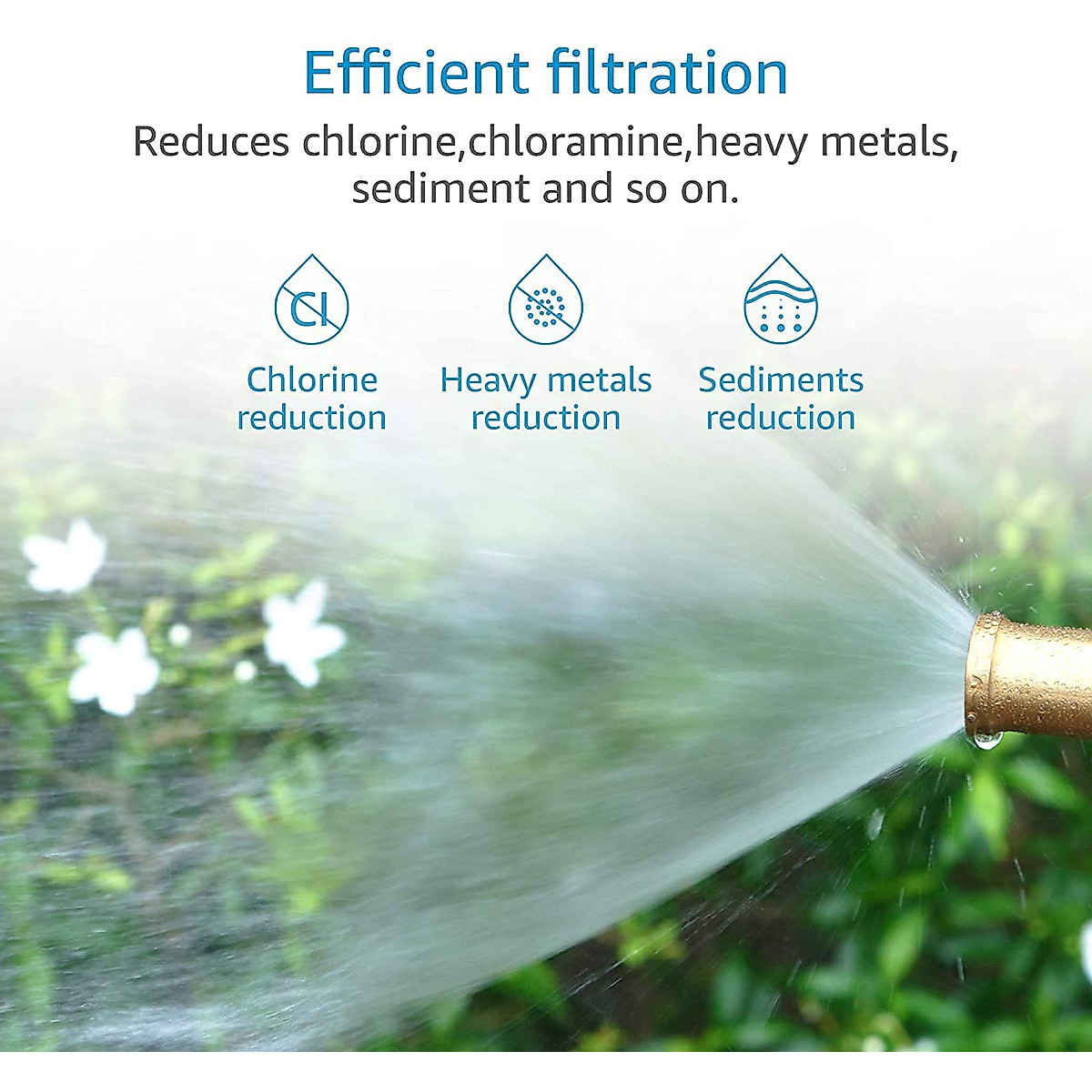 H&G lifestyles Misting System Calcium Inhibitor Filter for Patio Misters Inline Water Filter Effectively Reduce Hard Water Spots, Soften Water (Pack of 4)