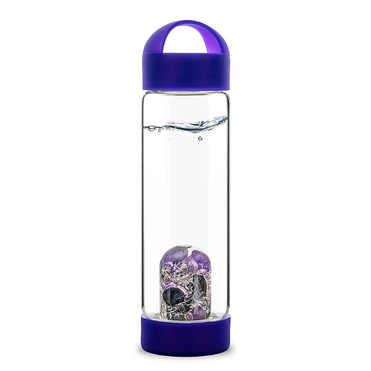 VitaJuwel LOOP amethyst- Silicone Caps for ViA and inu! Crystal Water Bottle
