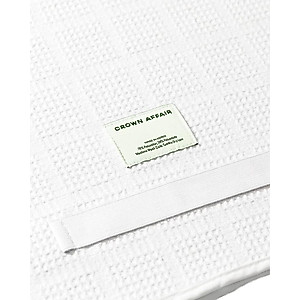 CROWN AFFAIR - The Towel - Special Microfiber Hair Towel, Oversized for Optimal Drying, White