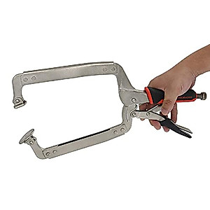 Monster & Master 18" C-clamp Locking Pliers with Swivel Pads, 2-Piece, MM-CP-007x2
