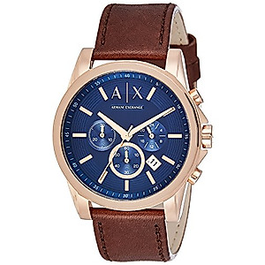 Armani Exchange Men's AX2508 Brown Leather Watch