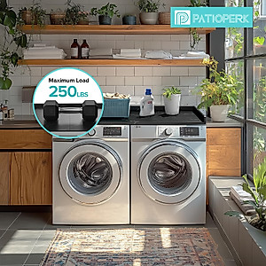 Washer Dryer Countertop, Washer and Dryer Laundry Countertop, Over Washing Top Protector Foldable with Non-Slip Mat for Organization, 27.5" x 54"