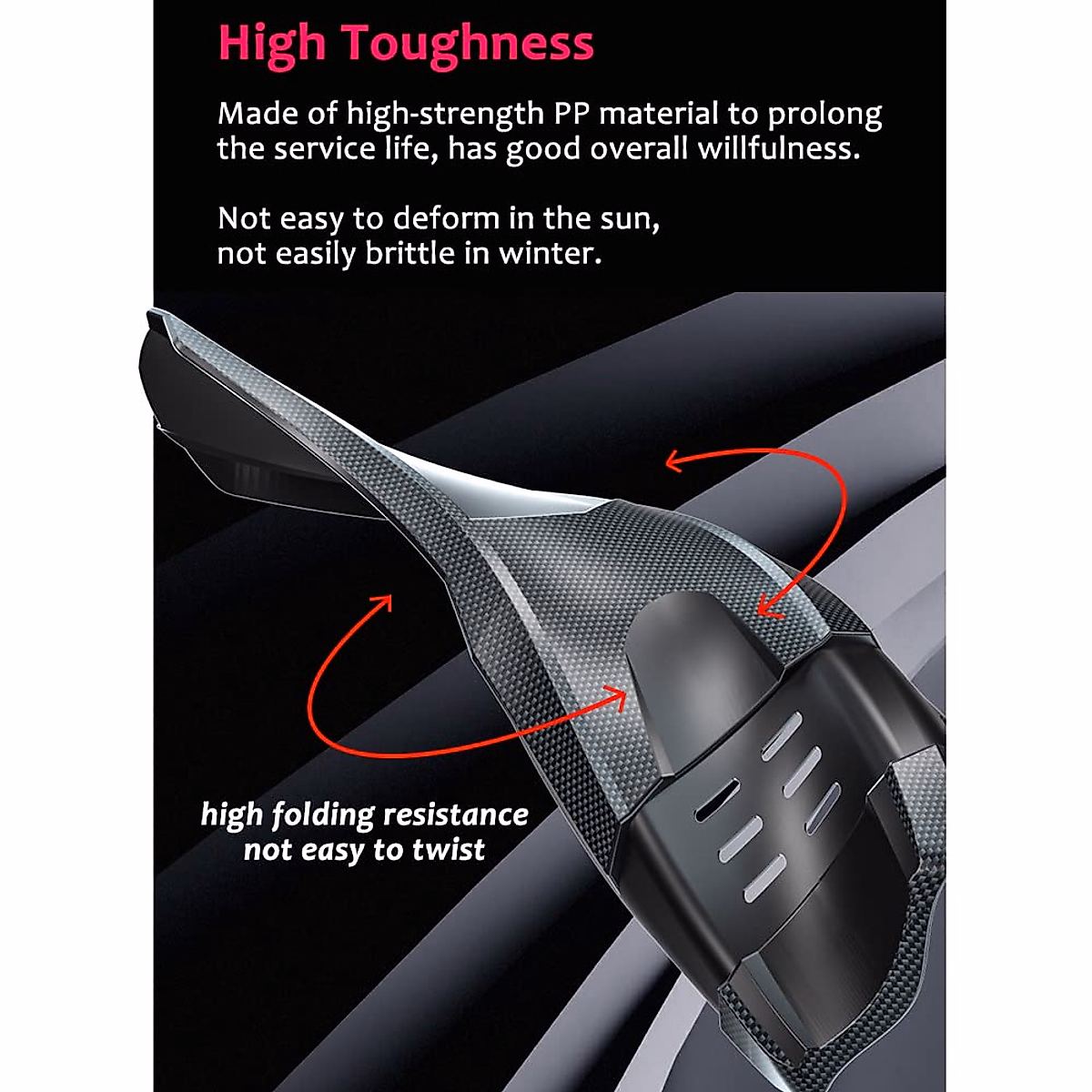 BEENOPT 2 PCs Universal Mountain Bike Fender, MTB Bicycle Fenders Rear + Front Mountain Bike Mud Guard Fender Set, 11.4" Length 3.5" Width