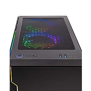 SkyTech Shadow 3.0 Gaming Computer PC Desktop - Ryzen 5 3600 6-Core 3.6GHz, RTX 2060 6G, 1TB SSD, 16GB DDR4 3000, RGB Fans, AC WiFi, Windows 10 Home 64-bit, Black