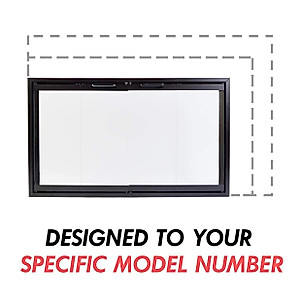 Heatilator Prefab Fireplace Door | Easy to Install | Frame Included | - Fits Models E36, EC36, HB36A, HB36AI Only.