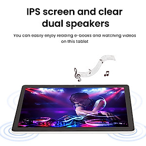 Dpofirs 10 Inch Tablet for Android, 6GB RAM 256GB ROM 4G Calling Tablet, Octa Core CPU, 1080P IPS Touchscreen WiFi Tablet, Dual Camera Portable Tablet for Entertainment